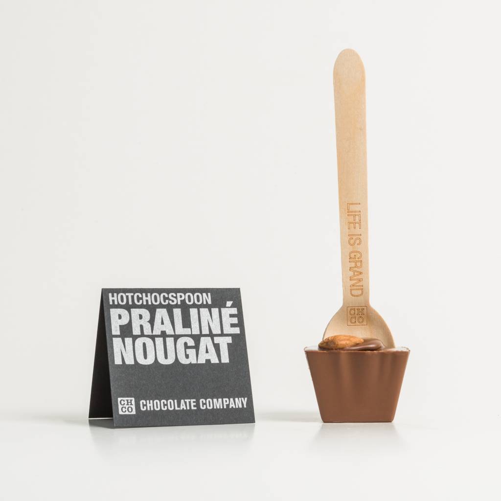 PRALINÉ NOUGAT HOTCHOCSPOON (Milk) - Chocolate Spoon | amazing handmade ...